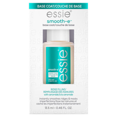 essie nail care, 8-free vegan, clear base coat, Smooth-E, 0.46 fl oz ...