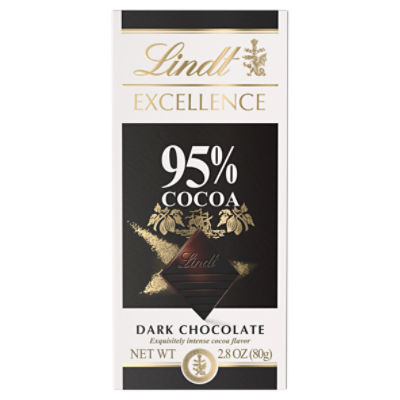 Lindt Excellence 95% Cocoa Dark Chocolate, 2.8 oz - ShopRite