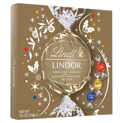Lindt Lindor Assorted Chocolate Truffles, 7.6 oz