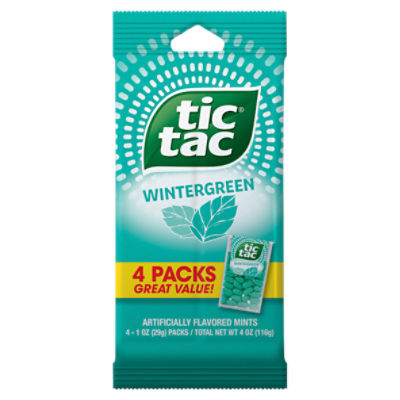 Tic Tac Wintergreen Mints, 1 oz, 4 count