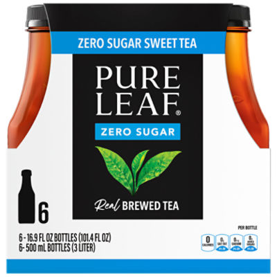 Pure Leaf Zero Sugar Real Brewed Tea Sweet Tea 16.9 Fl Oz, 6 Count ...