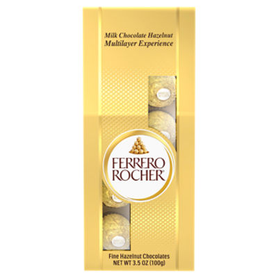 Ferrero Rocher Fine Hazelnut Chocolates, 3.5 oz - ShopRite