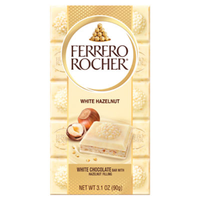 Ferrero Rocher White Chocolate Bar with Hazelnut Filling, 3.1 oz - ShopRite