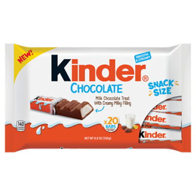 Kinder Smooth & Creamy Chocolate Bars, 20 count, 8.8 oz - Price Rite