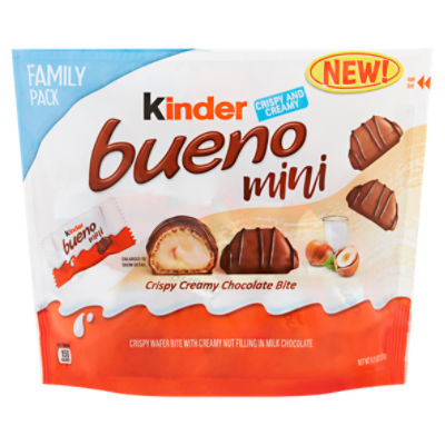 Kinder Bueno Mini Crispy Creamy Chocolate Bite Family Pack, 9.5 oz ...