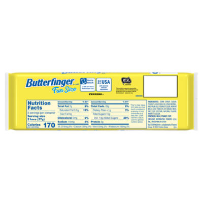 Butterfinger Nutrition Bite Size