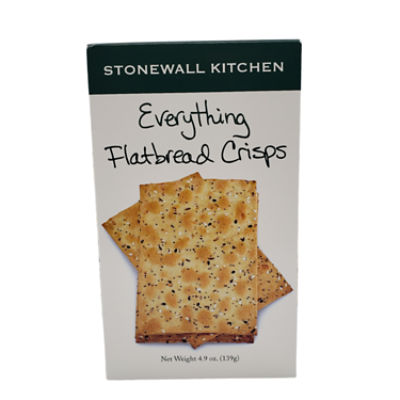 Stonewall Kitchen Everything Flatbread Crisps, 4.9 oz - Gourmet