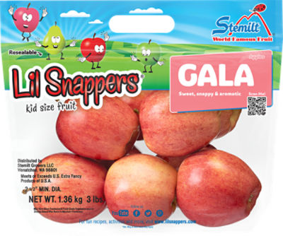 Stemilt Lil Snappers Kids Size Gala Apples, 48 oz