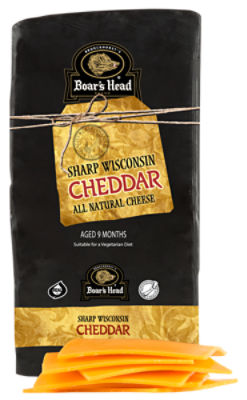 Boar's Head Sharp Wisconsin Cheddar Cheese Black Wax